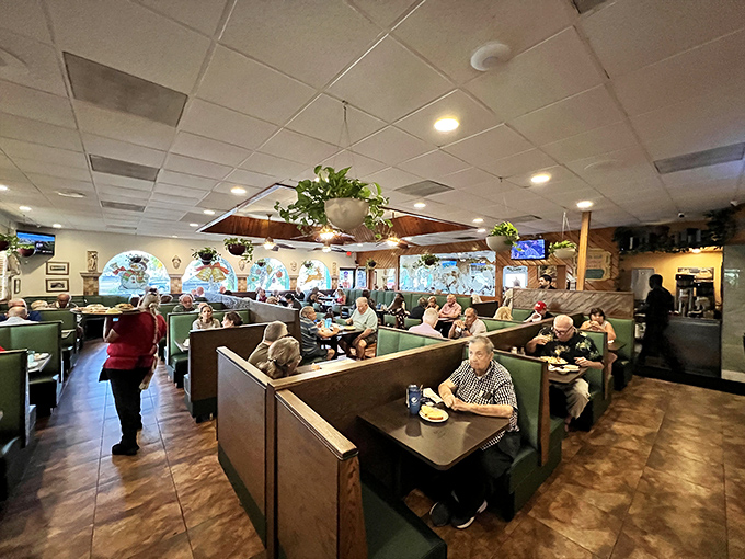 Where regulars become family and first-timers become regulars. The symphony of clinking forks and conversation is pure diner music.