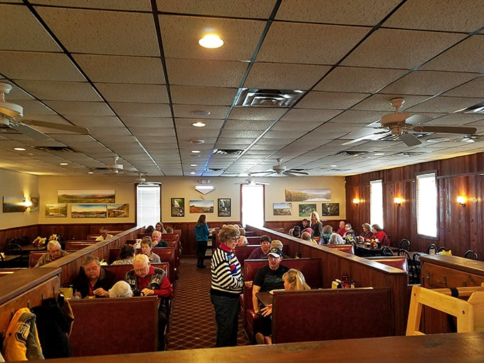 The dining room hums with the sound of happiness—forks against plates, laughter between bites, and the occasional reverent silence.