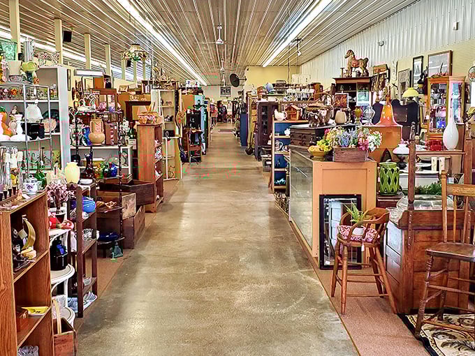 Mid-century furniture heaven—where Danish modern meets American craftsmanship in a symphony of warm wood tones.