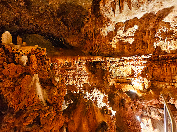 A geological masterpiece that makes you wonder if Gaudí secretly visited Missouri for inspiration. Nature's architecture follows no building code but gravity's.