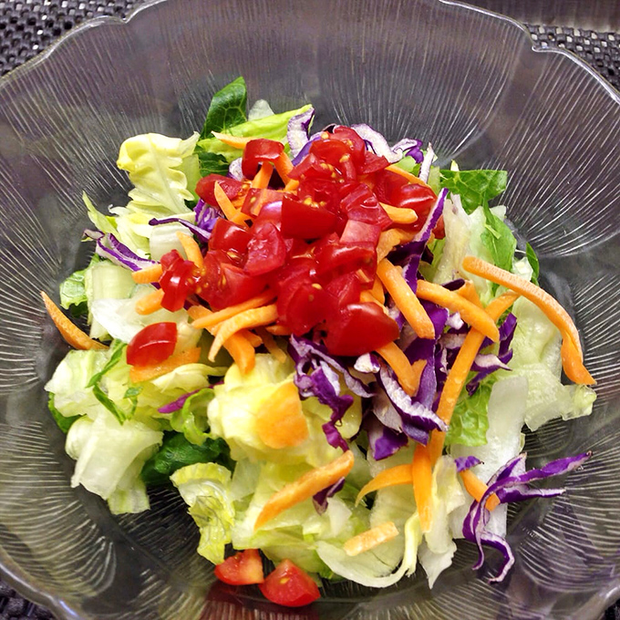 A salad that doesn't apologize for being healthy—vibrant, crisp, and colorful enough to hold its own against the comfort food heavyweights.