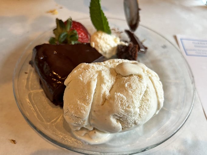 Chocolate cake and vanilla ice cream—the Fred Astaire and Ginger Rogers of dessert pairings. Simple, timeless, and executing their roles with perfect harmony.