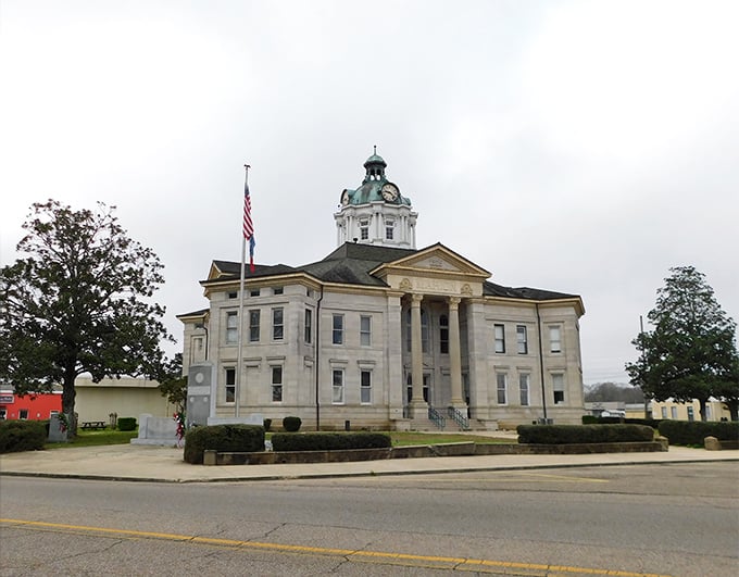 Columbia's courthouse stands majestically white against the blue Mississippi sky – Southern grandeur without the stuffiness.