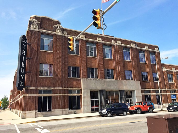 South Bend's modern glass buildings reflect both the sky above and the city's forward-thinking attitude.
