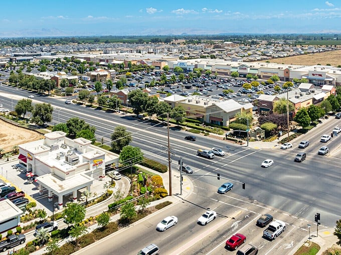 Visalia's tree-lined main street embodies small-city charm where neighbors still know each other.