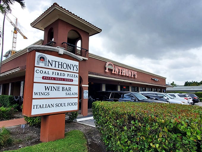 "Coal Fired" isn't just on Anthony's sign – it's the secret to that perfect char that makes pizza aficionados weak at the knees.