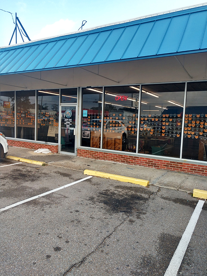 The bright blue awning welcomes shoppers to a world where every purchase has purpose—turning yesterday's trends into tomorrow's funding for pets in need.