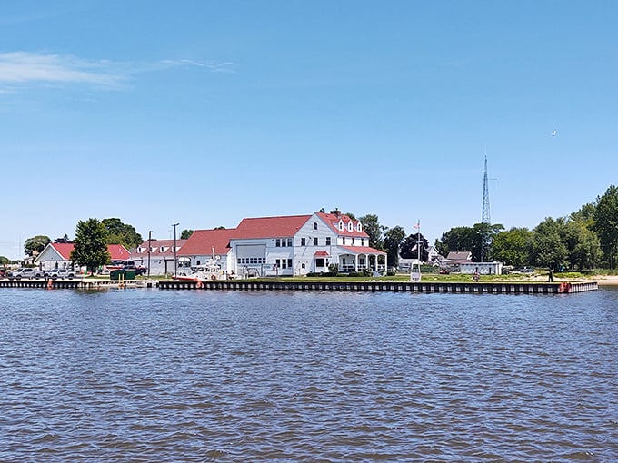 The waterfront path in Two Rivers offers the kind of million-dollar views that elsewhere would require, well, millions of dollars. 