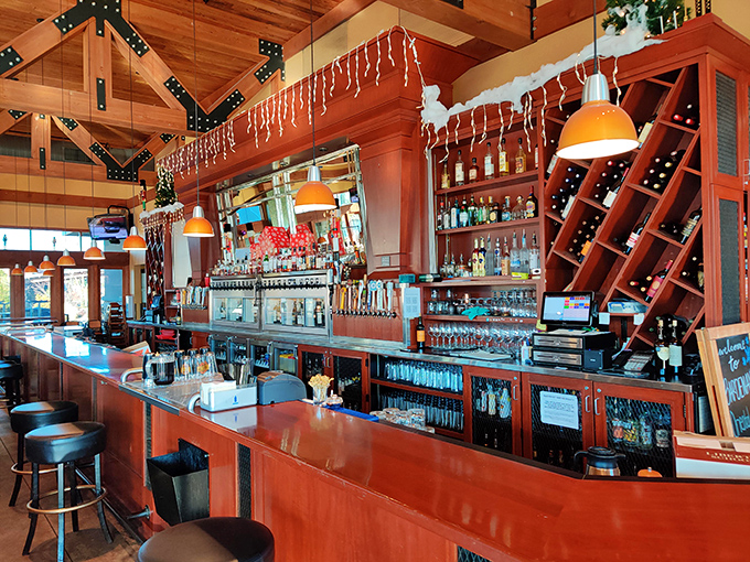 Behind every great restaurant is a great bar, and Bardenay's gleaming wooden masterpiece, stocked with bottles of possibility, promises adventures in liquid form.