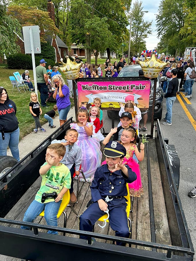 The Bluffton Street Fair parade – where children dressed as princesses and police officers wave with the unrestrained enthusiasm only found in small-town celebrations.