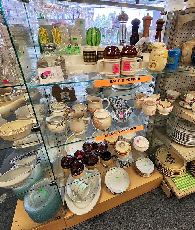Salt and pepper shakers, sugar bowls, and creamers—the supporting actors in your kitchen drama waiting for their second act.