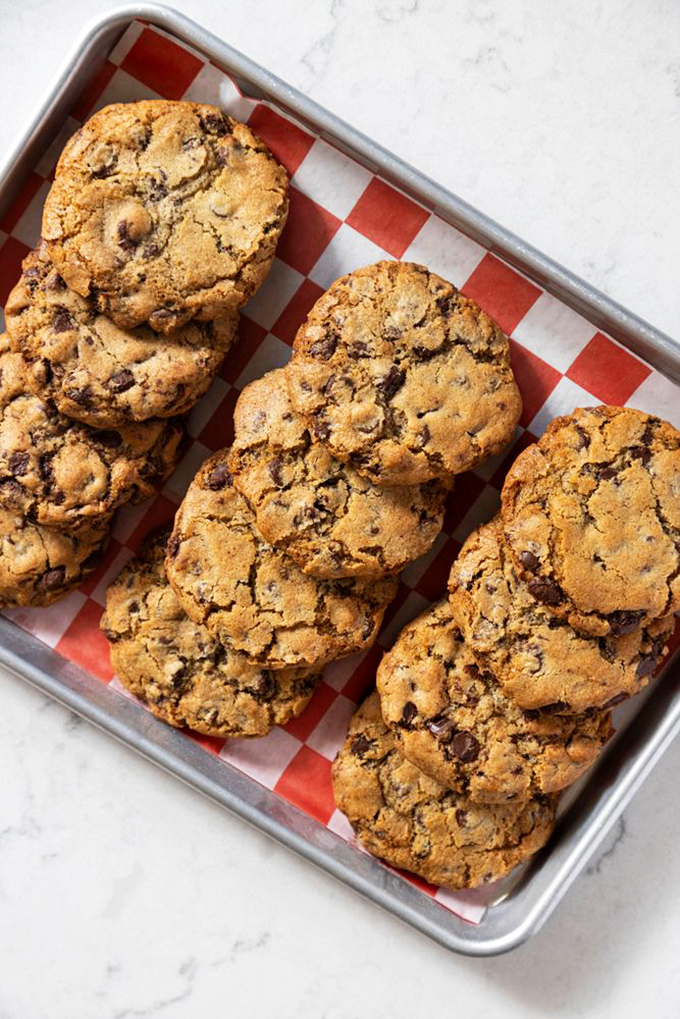 Cookies that look like they're auditioning for a baking show finale. The chocolate chunks aren't playing around—they mean serious business.