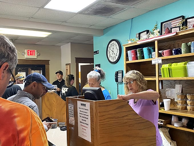 The checkout counter doubles as a mission control for comfort food operations, where friendly staff orchestrate your journey from hungry to blissfully satisfied.
