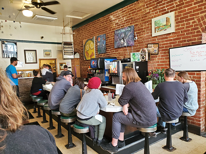 Where breakfast dreams come true. These counter seats aren't just furniture—they're front-row tickets to the greatest show on plates.