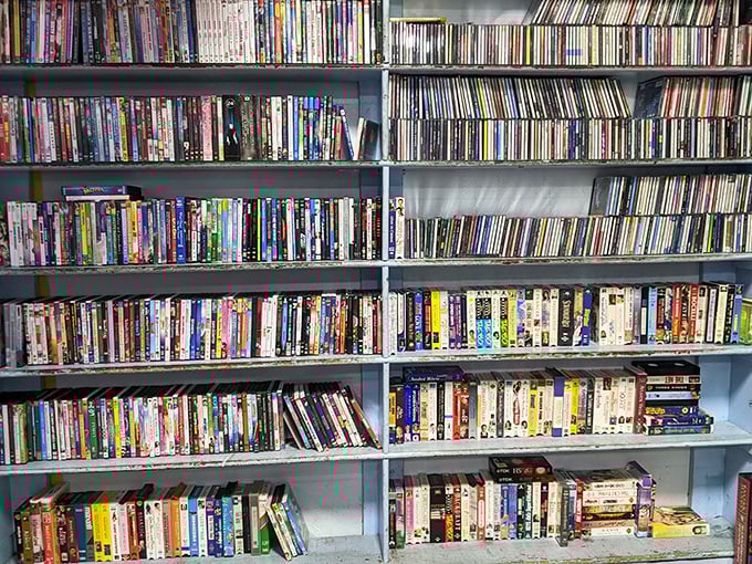 DVD heaven for movie buffs who still appreciate physical media—like a Netflix queue you can actually touch and own forever.