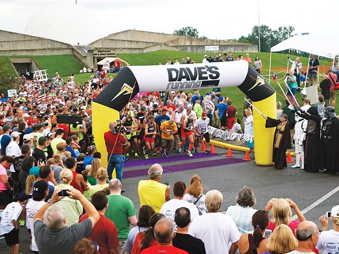 The Summer Moon Festival race brings out costumed participants and enthusiastic spectators—because nothing says "small town fun" like running in a Darth Vader outfit.