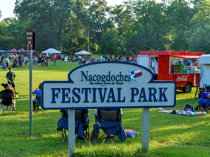 Festival Park lives up to its name as the heart of Nacogdoches celebrations. Where memories are made and calories don't count.