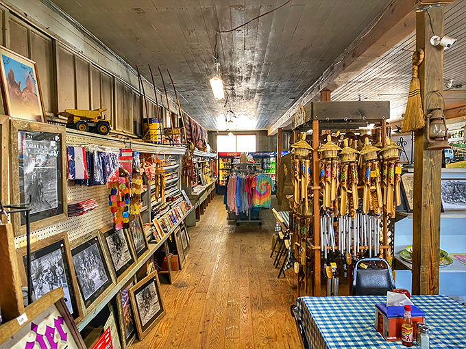 Every inch tells a story—from handcrafted wind chimes to local artwork, the gift shop section offers treasures that won't collect dust in your closet.