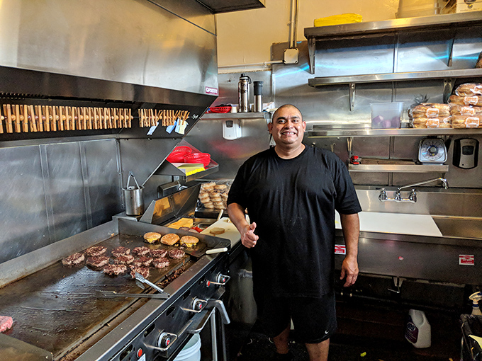 Where the magic happens: a simple grill transforms quality ingredients into burger perfection. No smoke and mirrors—just honest cooking.