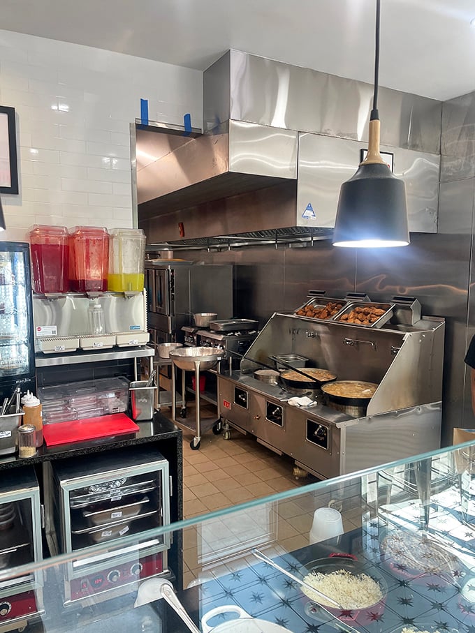 Behind the scenes magic where ordinary ingredients transform into extraordinary meals—the kitchen equivalent of Clark Kent's phone booth.
