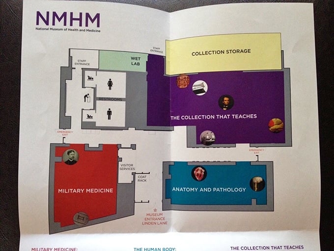 The museum's floor plan – your treasure map to centuries of medical marvels, neatly organized for maximum "wow" factor per square foot.