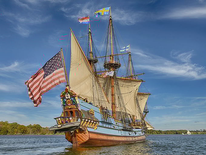 The pride of Chestertown's waterfront, this meticulously recreated tall ship sails with the ghosts of maritime history and the delight of modern-day adventurers.