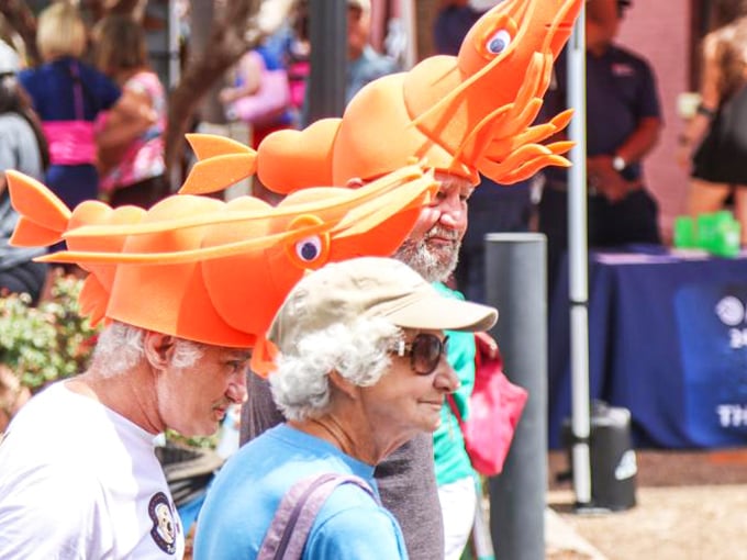 The Shrimp Festival brings out locals sporting crustacean headgear—proving that sometimes the best way to honor seafood is to wear it on your head.