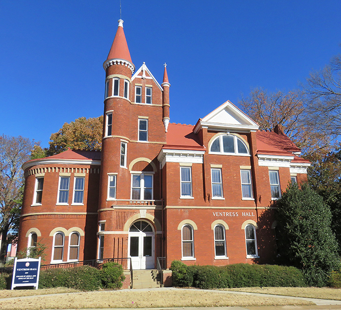 Ventress Hall's Victorian-Gothic splendor makes even English majors pause their poetry recitations to appreciate architectural poetry instead.