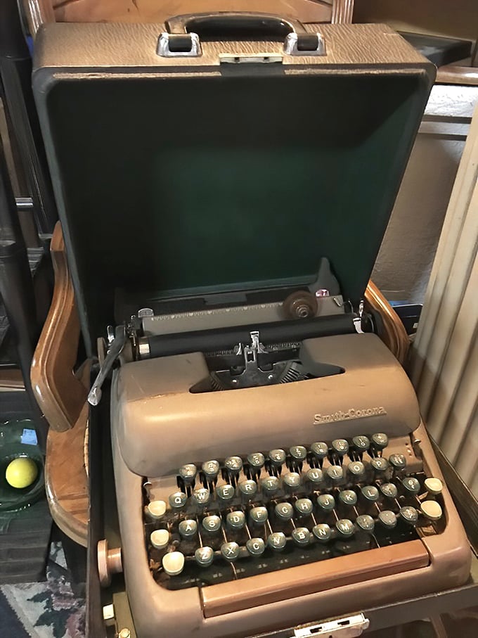 Before laptops, texts, and emails, there was this beauty. This Smith-Corona typewriter awaits its second act as a novelist's muse or hipster décor.