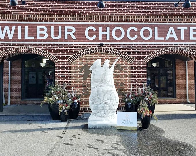 Wilbur Chocolate isn't just a store—it's a temple of cocoa worship where the famous Wilbur Buds have been tempting sweet tooths since before Hershey was a household name.
