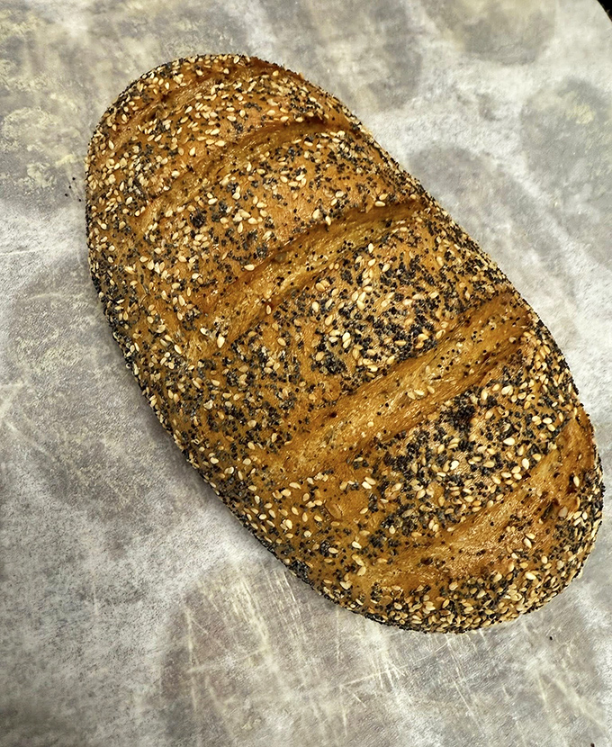 Seeds on seeds on seeds! This multi-grain masterpiece proves that healthy can still be heavenly—especially when slathered with butter.