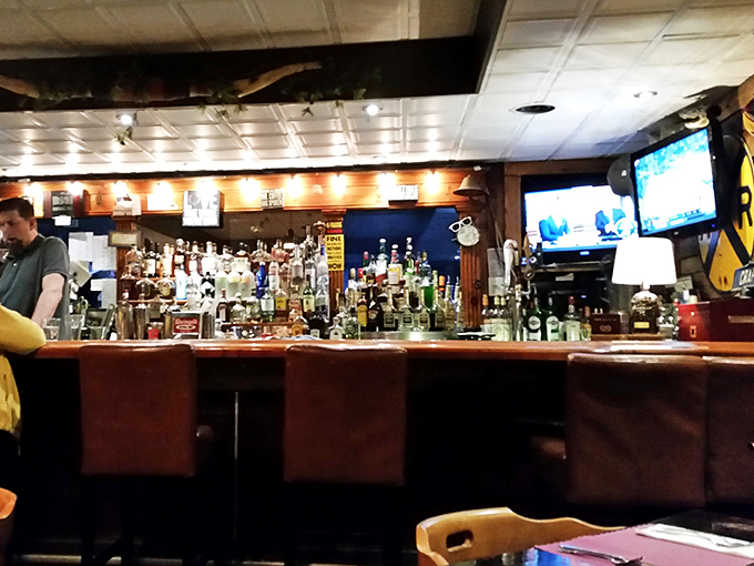 A bar stocked for serious business—where cocktail dreams come true and "just one more" becomes the evening's mantra.