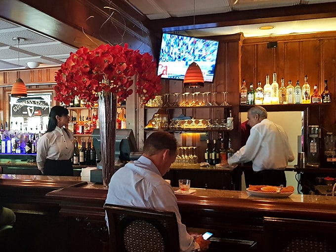 The bar stands ready to pour honest drinks for honest appetites.