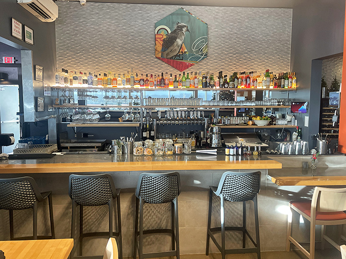 The bar isn't just serving drinks—it's serving experiences. A front-row seat to mixology magic with ocean-inspired libations.