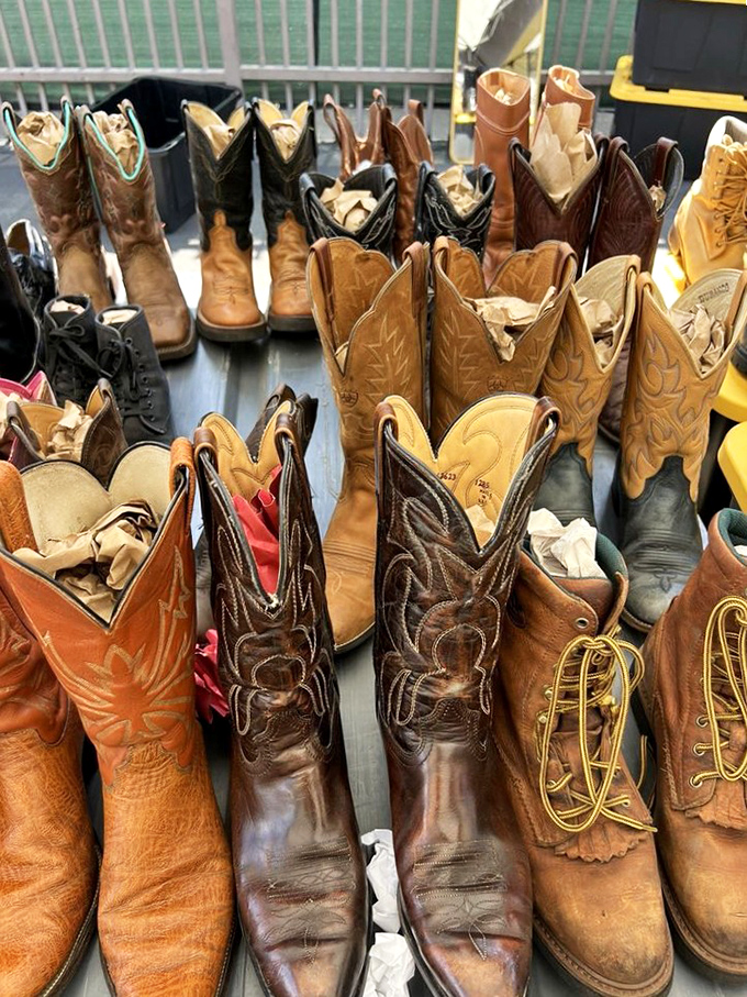 These boots weren't made just for walking—they've got stories etched into every scuff and crease. Instant character for your closet.