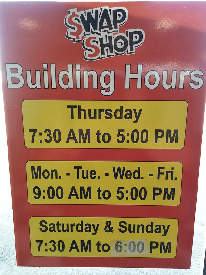 The sacred schedule—memorize these hours or risk showing up to locked doors and crushing disappointment.