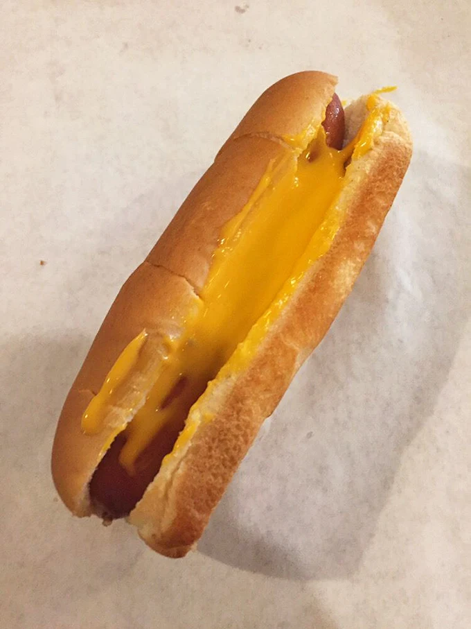 The cheese dog—proof that sometimes the simple addition of melted cheese can transform the ordinary into the extraordinary
