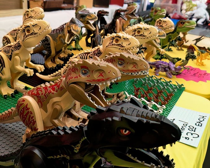 Jurassic Park meets flea market as these dinosaur toys stand ready to terrorize your desk or delight the grandkids—no DNA extraction required!