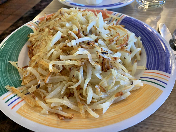 Hash browns so expertly crisped they deserve their own Food Network special—golden, lacy, and ready for their close-up.