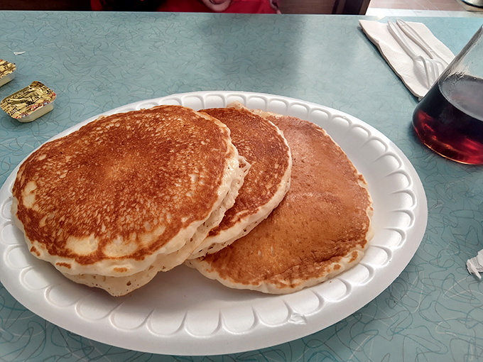 Fluffy, golden pancakes that would make your grandmother nod in approval—comfort food that bridges generations and creates lasting vacation memories.