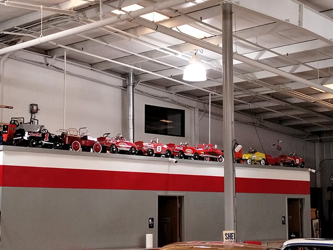 The museum's collection of miniature pedal cars might trigger more nostalgia than anything else here – who didn't want one of these beauties for Christmas?