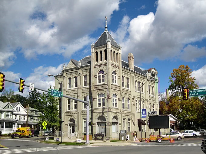 Bloomsburg's stately buildings stand like guardians of affordable small-town living, where retirement dreams come with reasonable price tags.