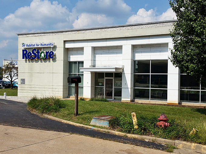 ReStore's clean, modern exterior hints at the home improvement treasures within. DIYers, your mothership has landed!