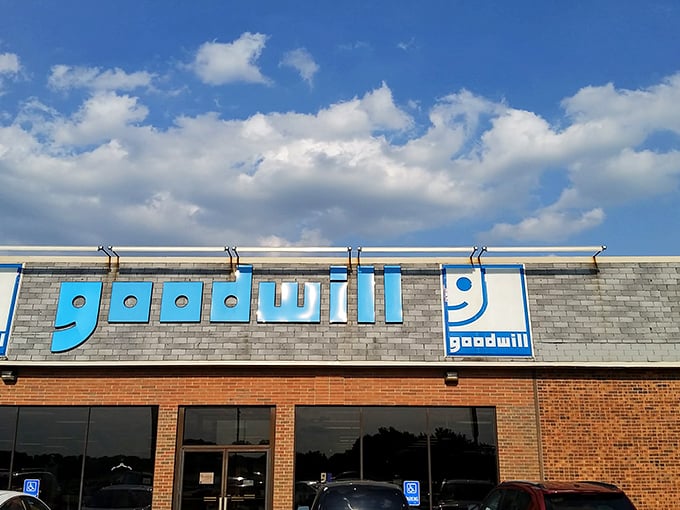 That smiling Goodwill logo isn't just cute—it's the face of an organization turning donations into opportunities.