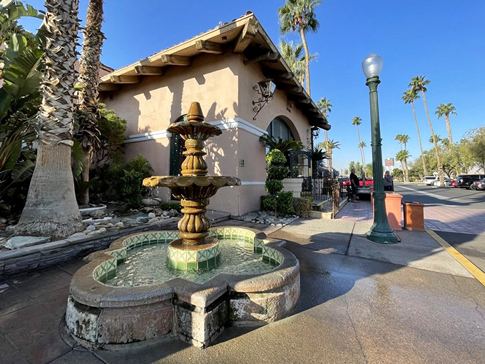 Terra cotta roofs and a bubbling fountain welcome you to Harris Ranch – farm-to-table before it was trendy.