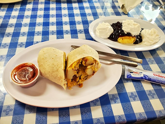 This breakfast burrito doesn't just feed you—it hugs your insides and whispers, "Go back to bed, I've got this day handled."