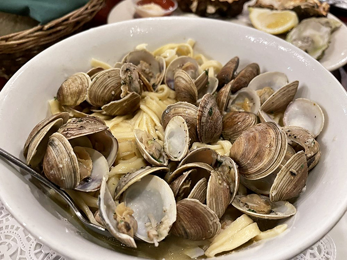 These clams and linguine aren't just dinner—they're a briny Mediterranean vacation that costs less than an airline ticket to Italy.