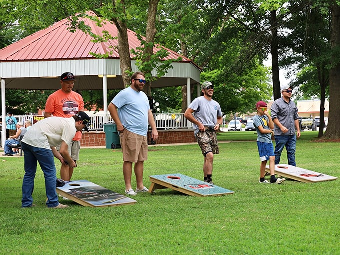 Cornhole tournaments bring out friendly competition and questionable throwing techniques – small-town recreation where bragging rights last until next summer's rematch.