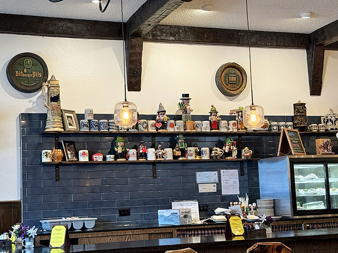 Counter seating offers front-row tickets to the Kuby's experience – where coffee cups and conversations flow with equal enthusiasm.