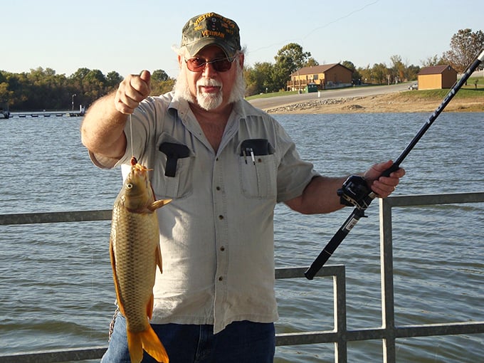 "This is definitely bigger than the one that got away!" Fishing stories become reality at Long Branch Lake.